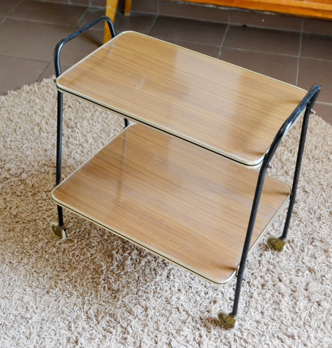 Vintage Service /Barwagen 60er Jahre Retro Mid Century Shabby Chic ...