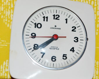 Wooden Wall Clock | Vintage 70s | German Design | Retro Style - Etsy