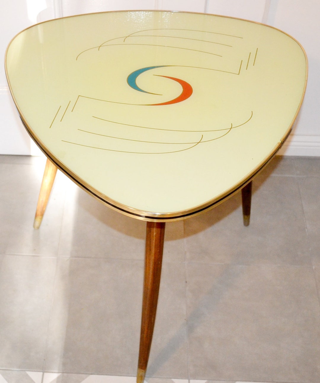 Vintage Cocktail Table / Side Table 50s Rockabilly Retro Mid - Etsy