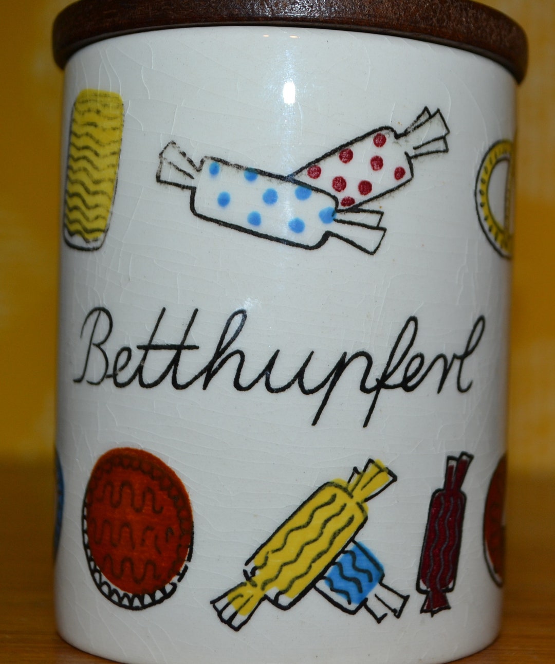 Gorgeous Vintage Lid Can of Limburg Dome Ceramic 50s Ceramic WGK German ...