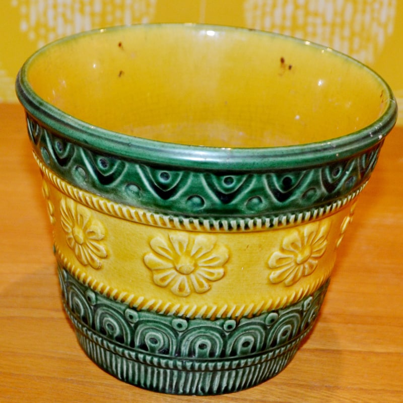 Retro Plant Pot - Etsy