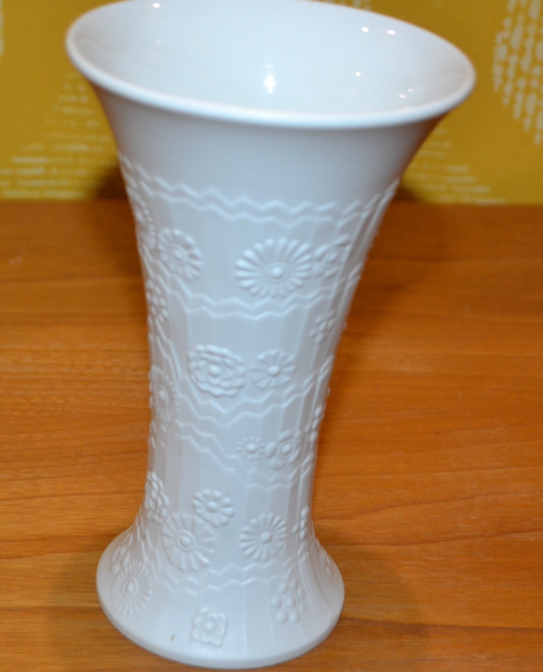 Vintage Ceramic Vase White Retro Seventies Mid Century Space Age WGK ...