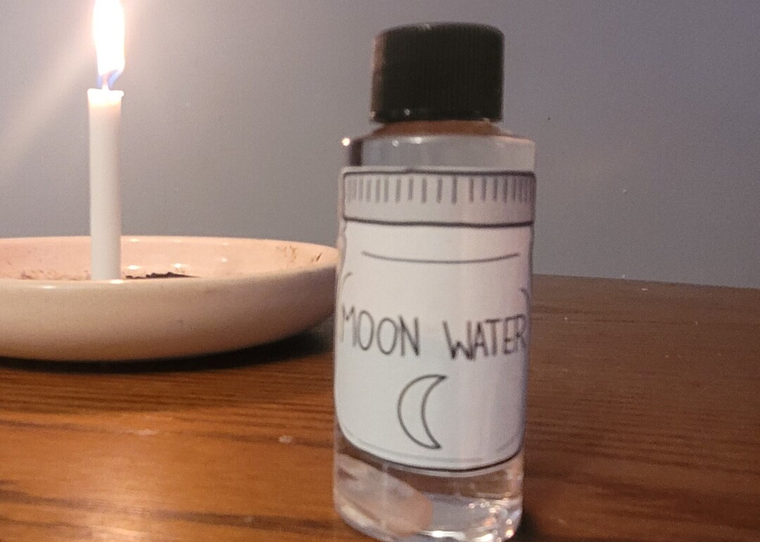 Super Charged Full Moon Water Includes a Quartz Crystal Point - Etsy