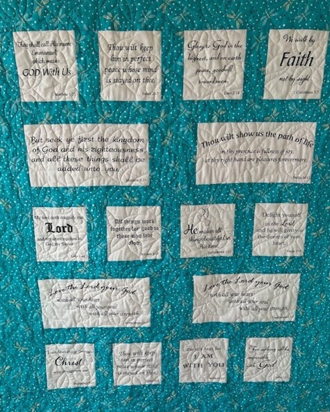 Lap Quilt, Inspirational Bible Verses, - Etsy