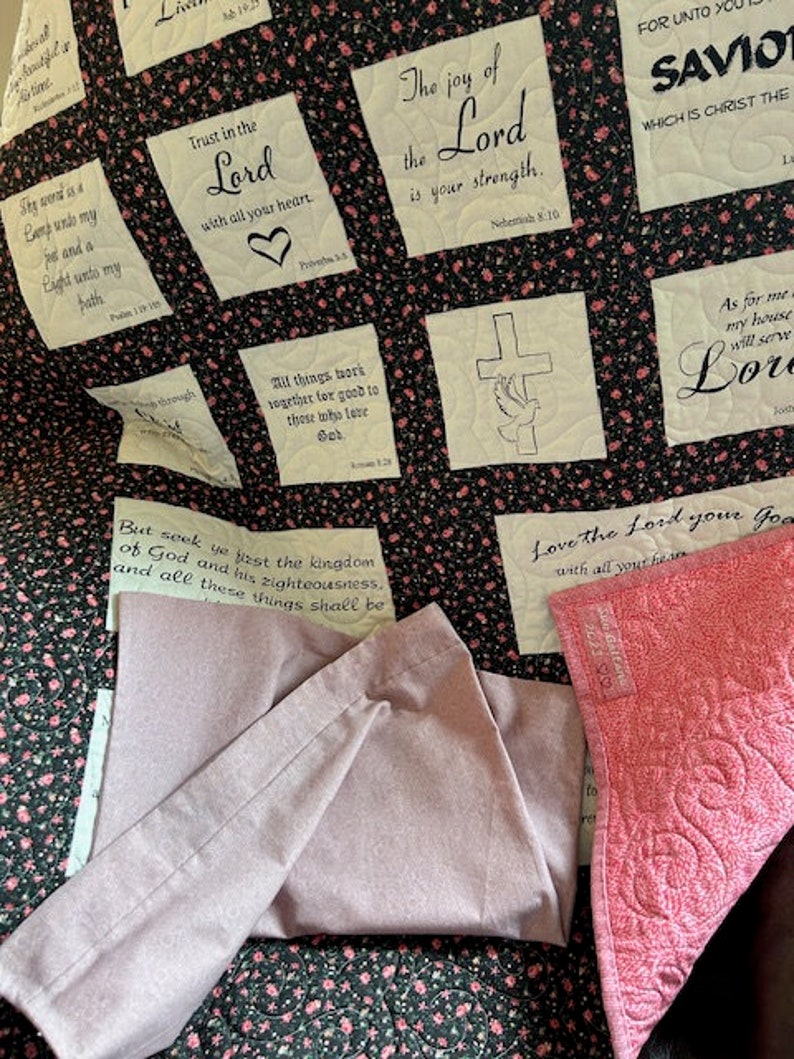 Lap Quilt, Bible Verses, Inspirational, Gift, Handmade - Etsy