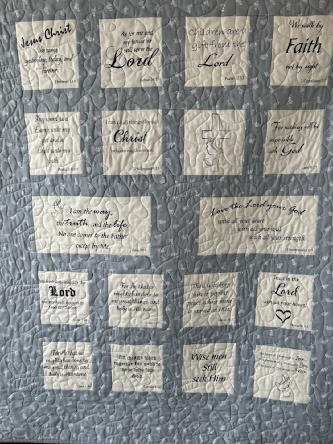 Lap Quilt, Bible Verses, Inspirational, Gift, Handmade - Etsy