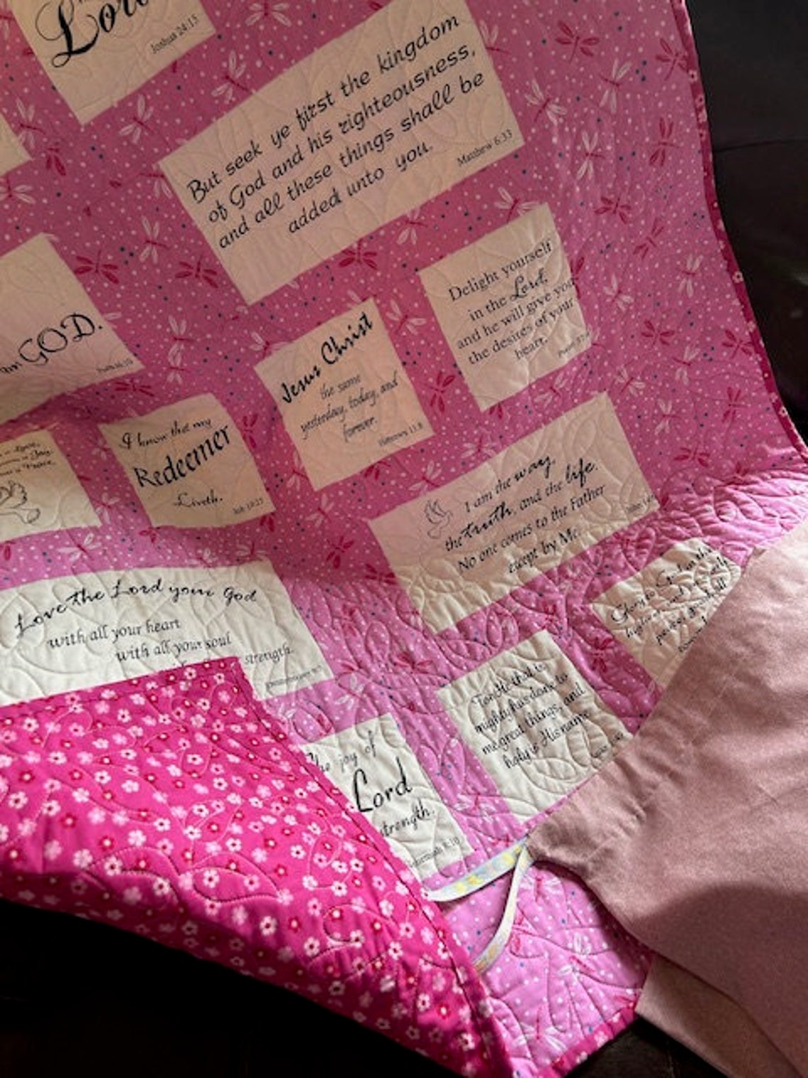 Lap Quilt, Inspirational Bible Verses, - Etsy