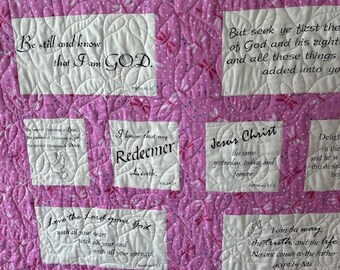 Lap Quilt, Inspirational Bible Verses, - Etsy