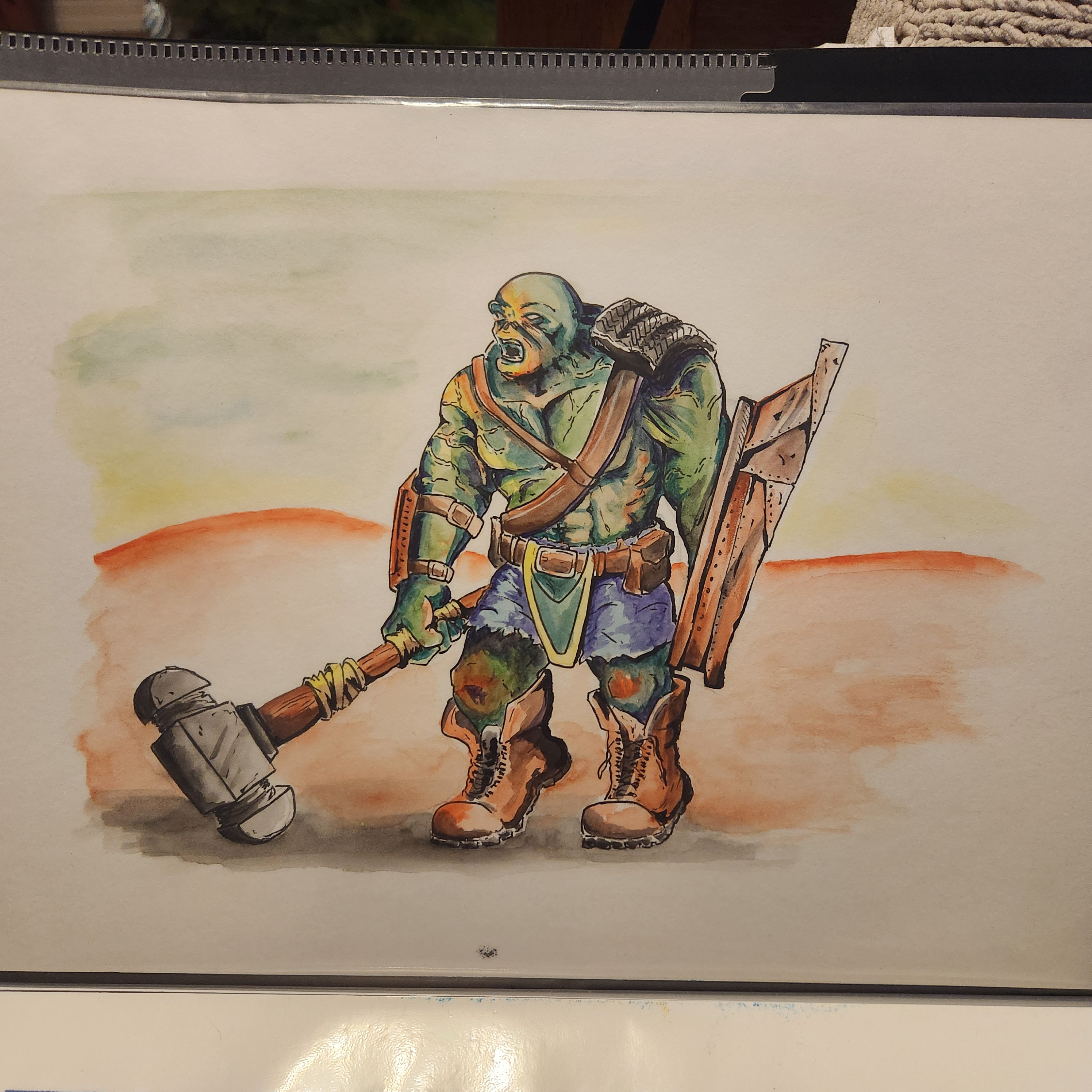 Fallout 3 Super Mutant (watercolor Painting) - Etsy