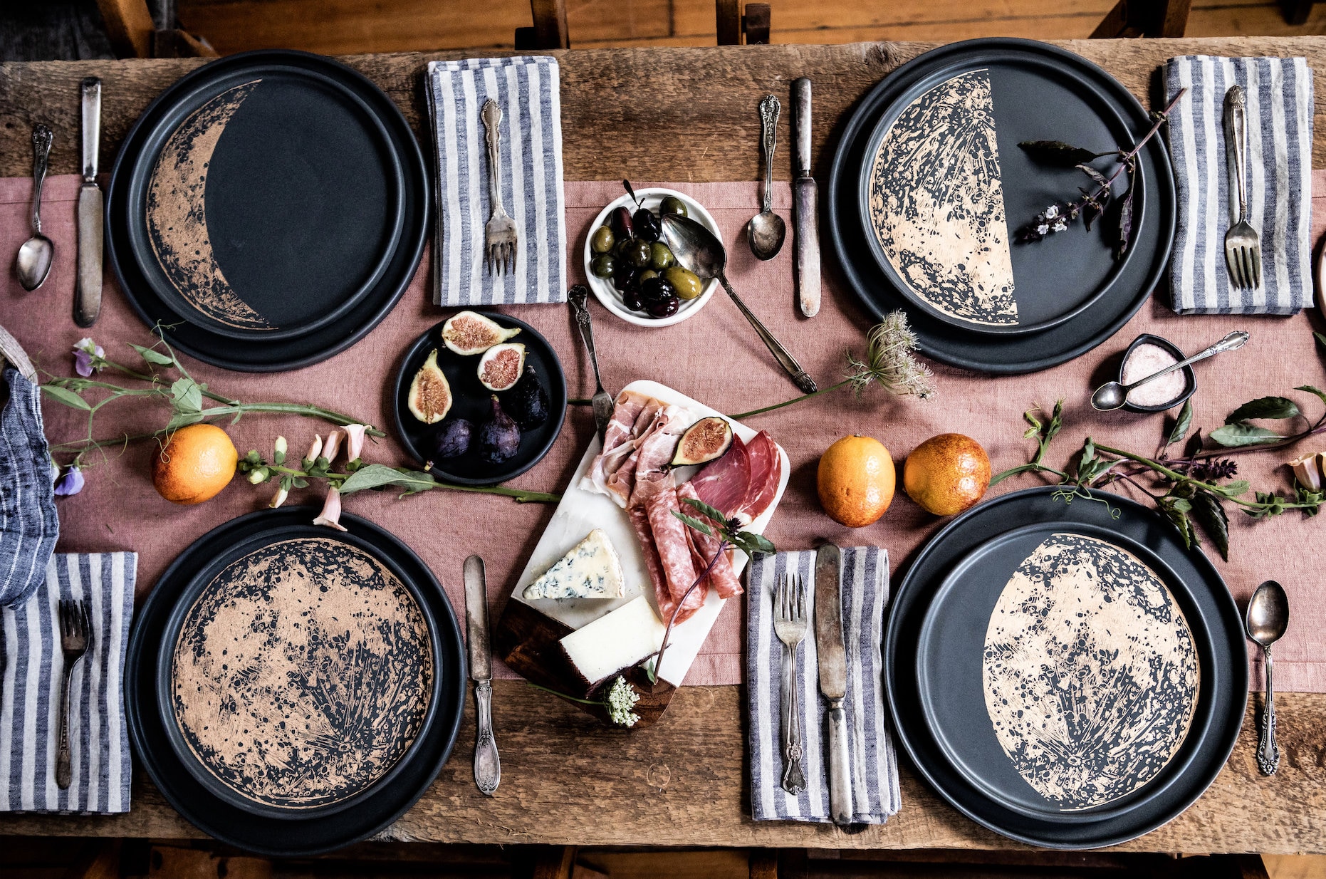 22K Gold Lunar Dinner Plate - Etsy