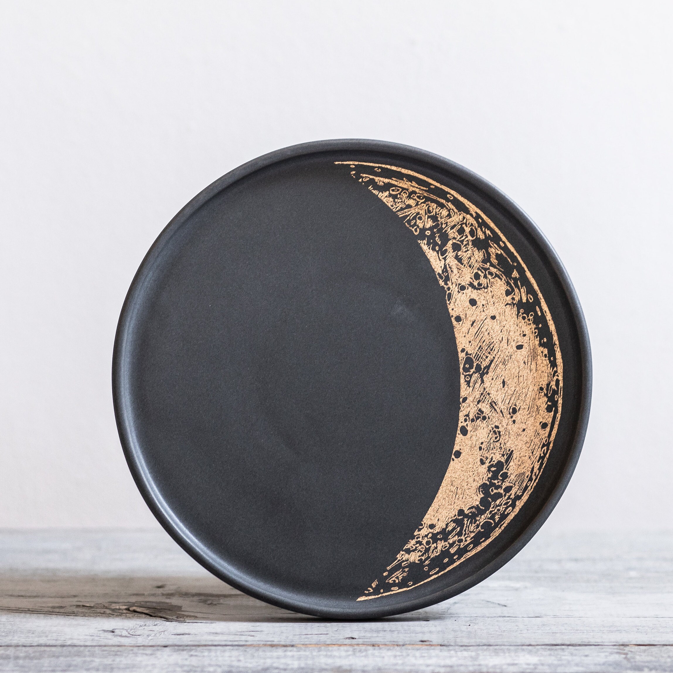 22K Gold Lunar Dinner Plate | Etsy