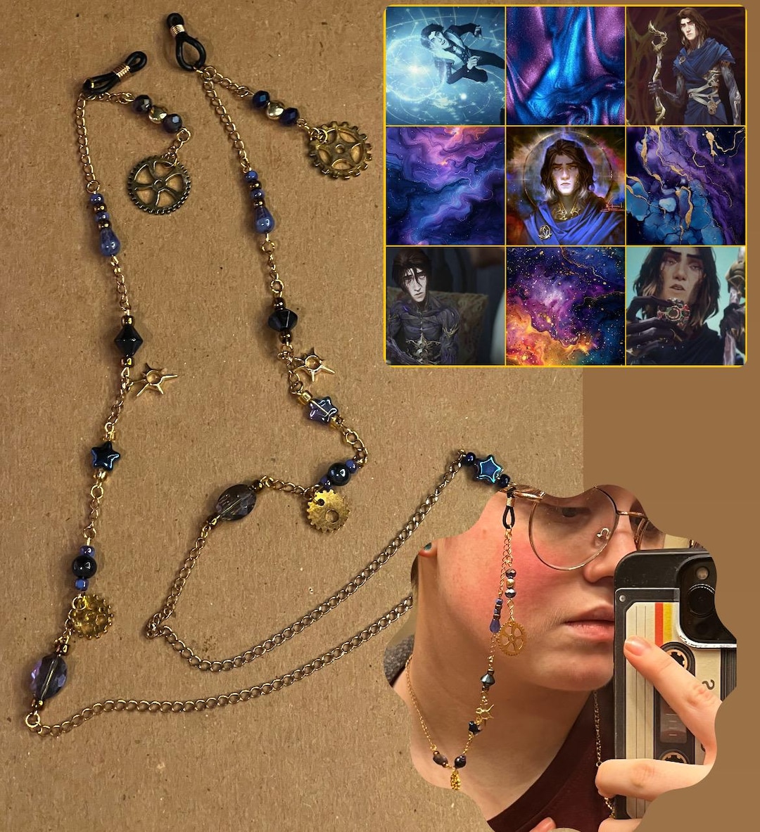 Custom Glasses Chains - Theme of Your Choice (aesthetic/media/character ...