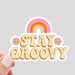Stay Groovy Baby Disco Ball Sticker Die Cut Sticker Laptop, Phone ...