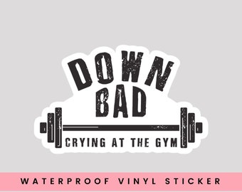 Down Bad Crying at the Gym Taylor Swift Treadmill Taylor Swift Sticker ...