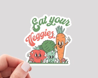 Vegan Sticker Vegan Vinyl Sticker Vegetarian Stickers - Etsy