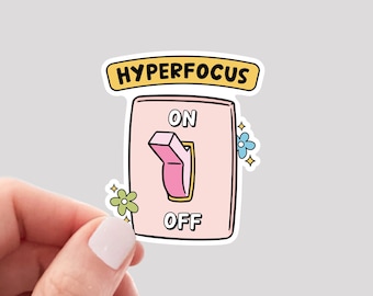 I Came, I Saw ADHD Sticker Funny, Adhd Awareness, Adhd Stickers, Adhd ...