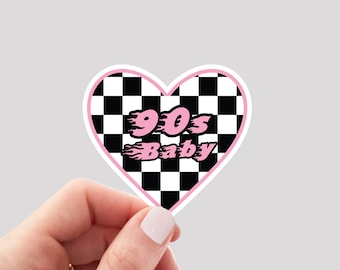 Made in the 90s Sticker 90s Baby Retro Vinyl Sticker for Laptop, Water ...