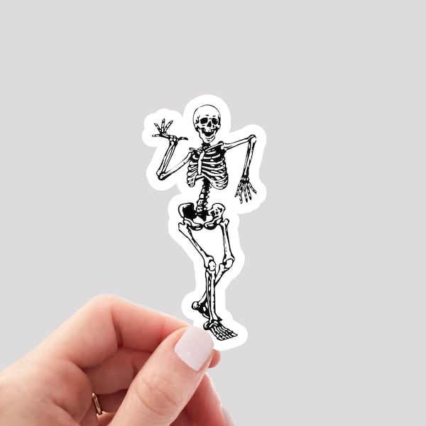 Skeleton Sticker - Etsy