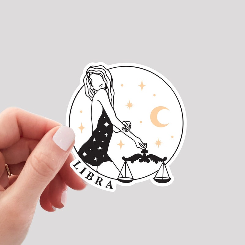 Libra Sticker - Etsy