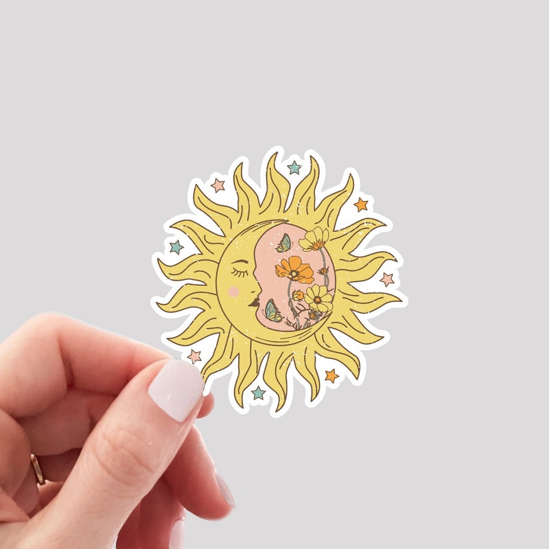 Sun Stickers - Etsy