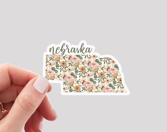Nebraska NE Oval Vinyl Decal Sticker - Etsy