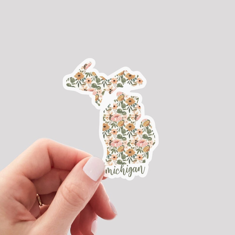Michigan Sticker - Etsy