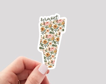 Vermont Long Train Stickers Vermont Digital Printed Bumper Decal Hiking ...