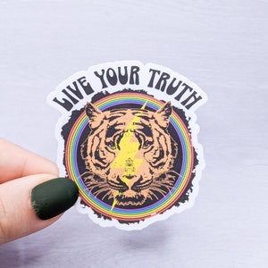 Live Your Truth Sticker / Pride Sticker / LGBTQA Sticker / - Etsy