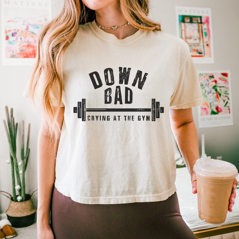 Down Bad Tshirt Crop - Etsy