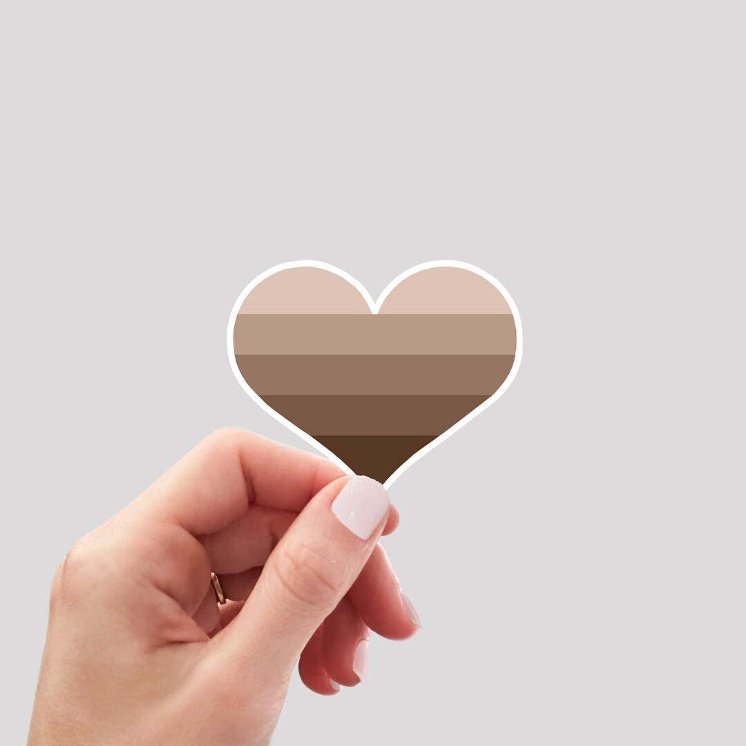 Skin Tone Heart Sticker / Diversity Sticker / Equality Sticker - Etsy