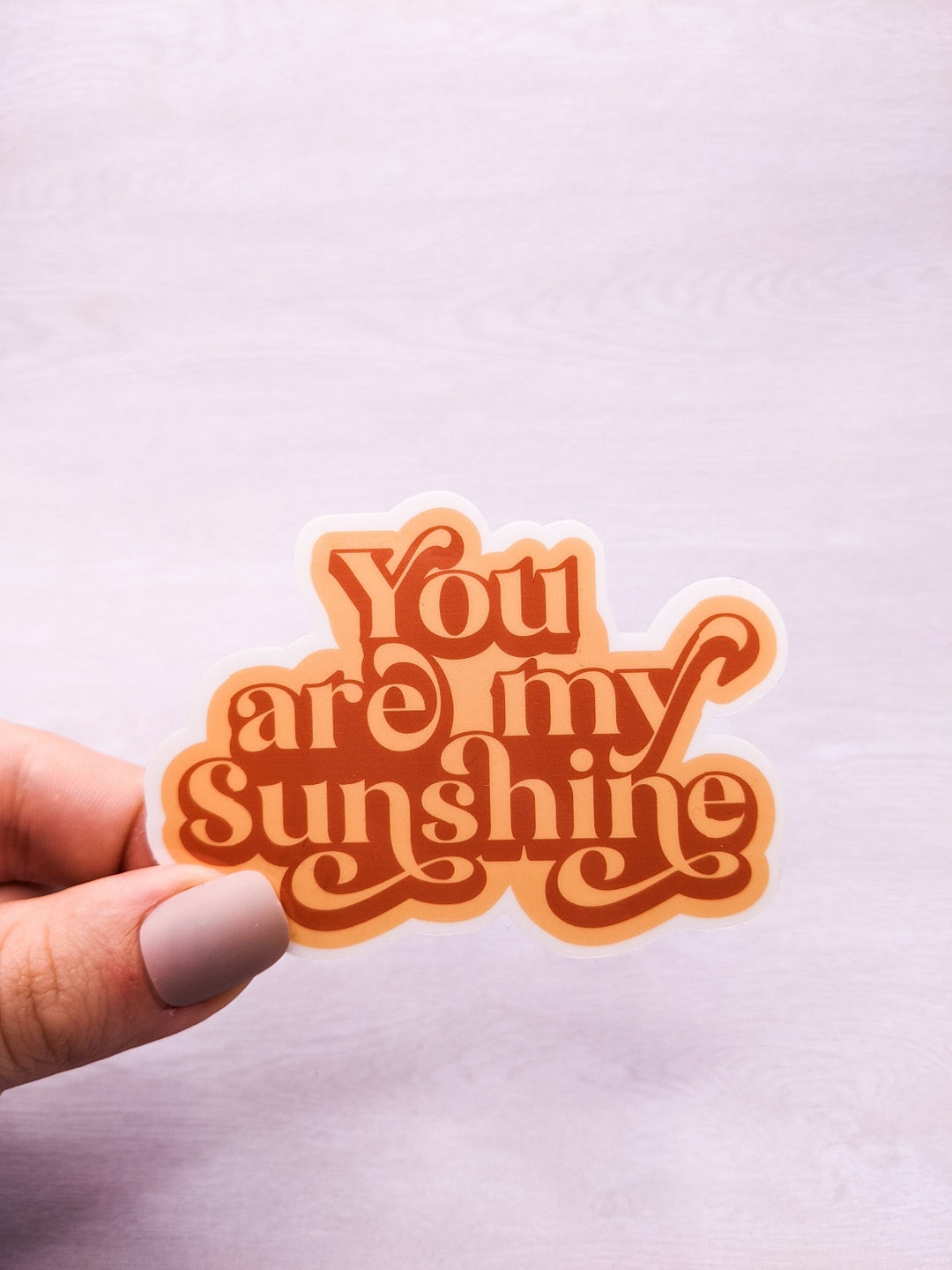 You Are My Sunshine Sticker Sun Vinyl Sticker Retro Etsy