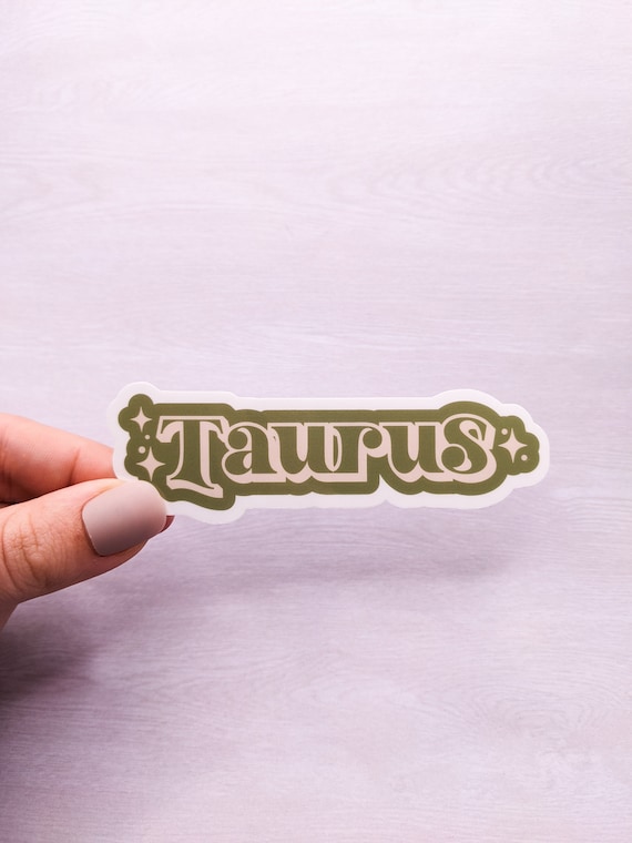 Taurus Sticker / Retro Taurus Zodiac Sticker / Taurus Girl - Etsy
