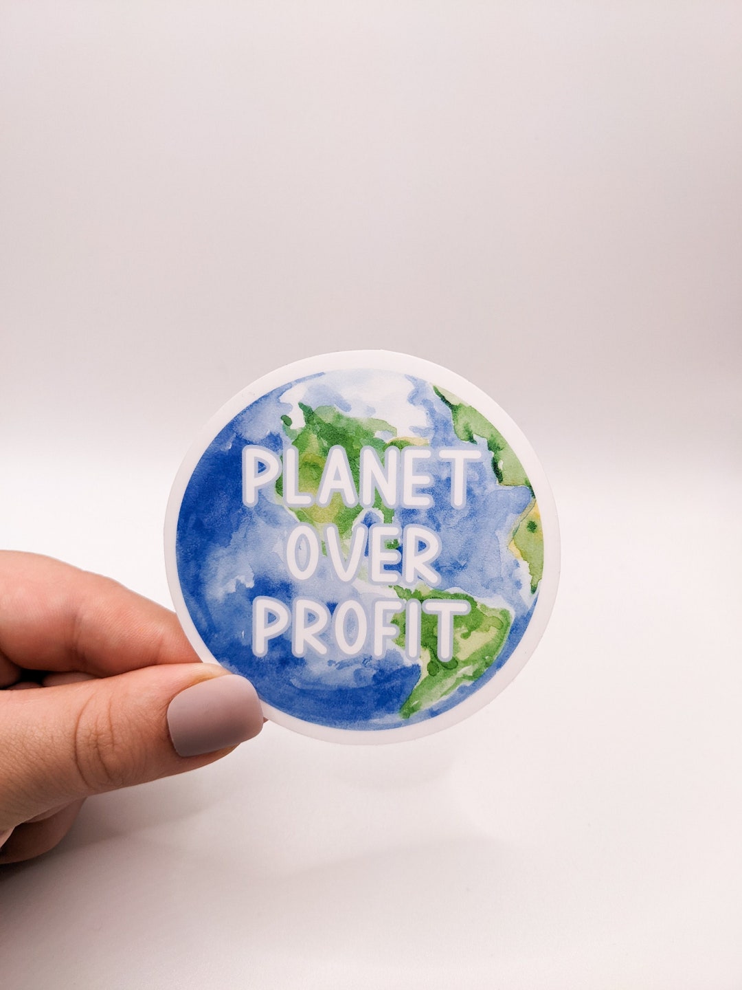 Planet Over Profit Sticker / Climate Change Sticker / Save the - Etsy