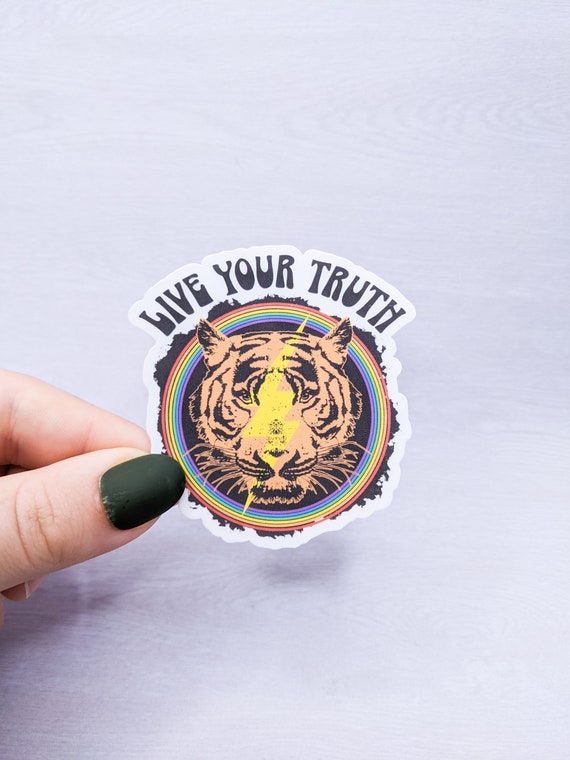 Live Your Truth Sticker / Pride Sticker / LGBTQA Sticker / - Etsy