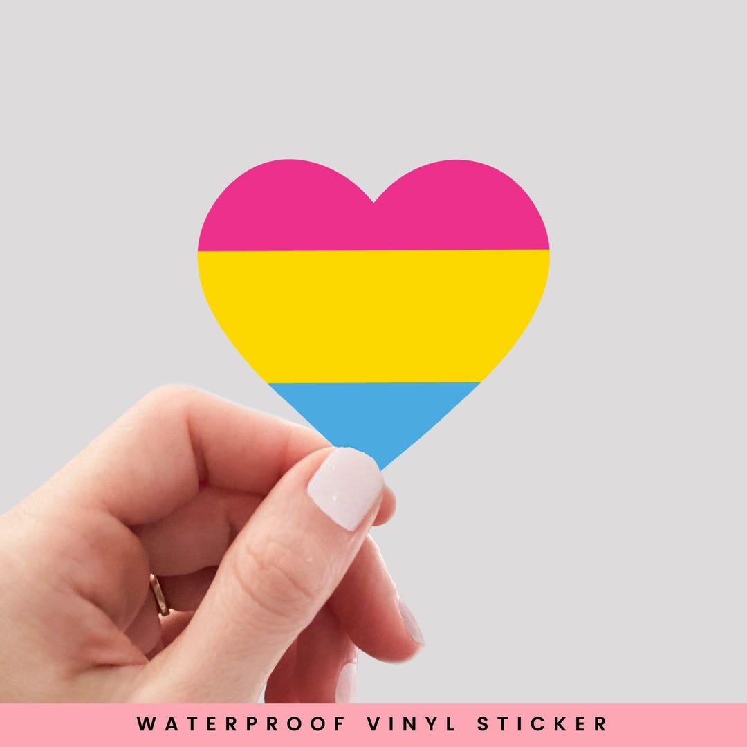 Pansexual Flag Sticker / Pansexual Sticker / LGBTQA Sticker - Etsy