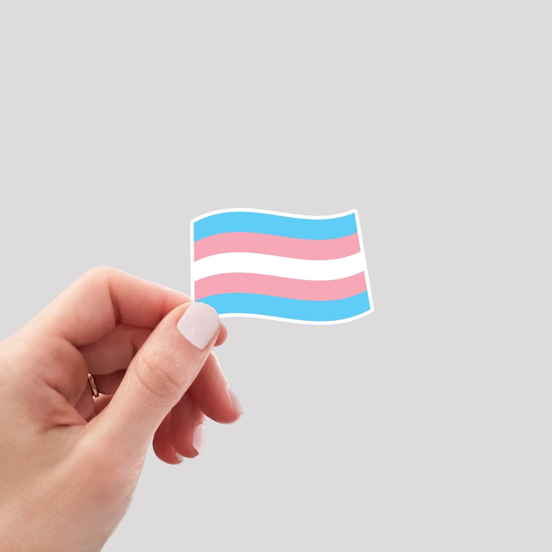 Transgender Flag Sticker / Transgender Sticker / LGBTQA Sticker - Etsy