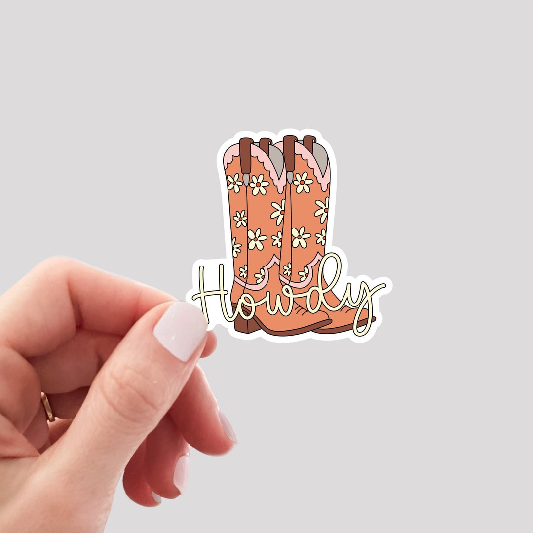 Howdy Boots Sticker - Etsy