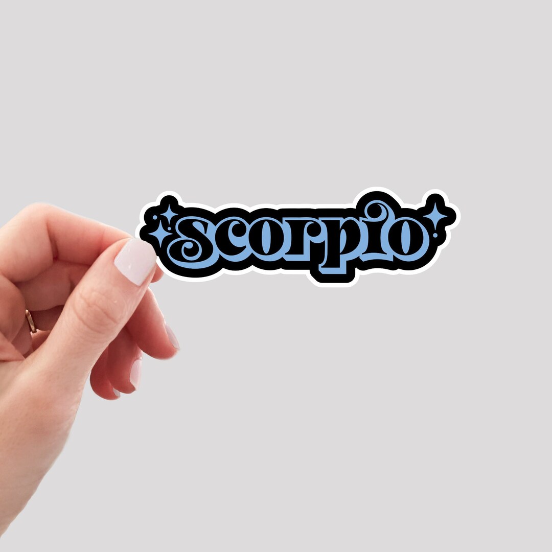 Scorpio Sticker / Retro Scorpio Sticker / Scorpio Girl Sticker ...