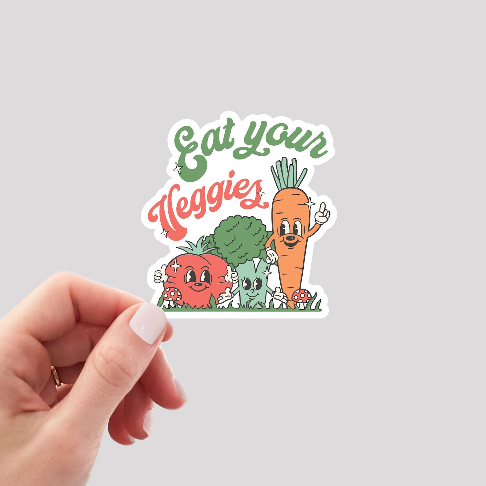 Eat Your Veggies Sticker / Vegetarian Sticker / Vegan Sticker ...