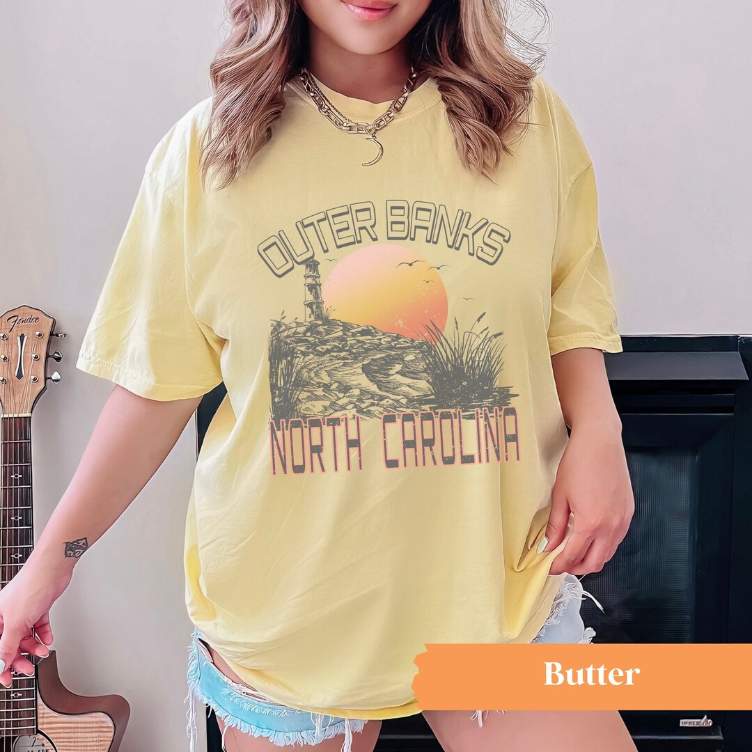 Outer Banks Graphic Tee, North Carolina Tshirt, Trendy Comfort Colors ...