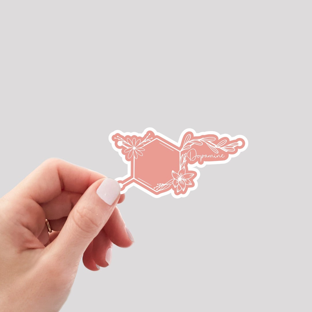 Dopamine Sticker / Mental Health Sticker / Floral Dopamine Sticker ...