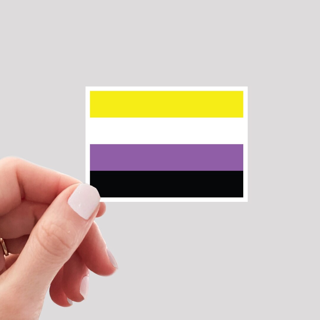 Nonbinary Pride Flag Sticker - Etsy