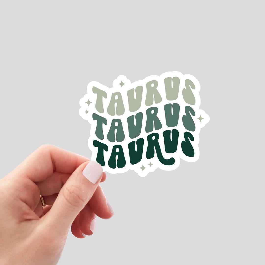 Taurus Sticker / Retro Taurus Zodiac Sticker / Taurus Girl Sticker ...