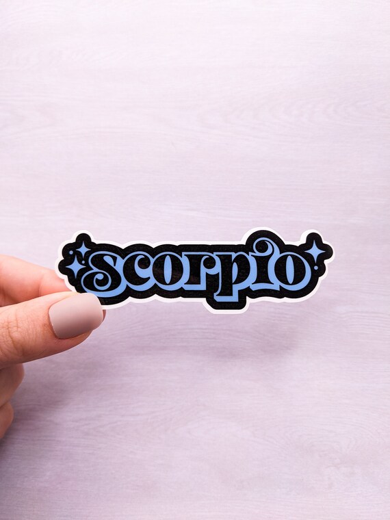 Scorpio Sticker / Retro Scorpio Sticker / Scorpio Girl Sticker - Etsy