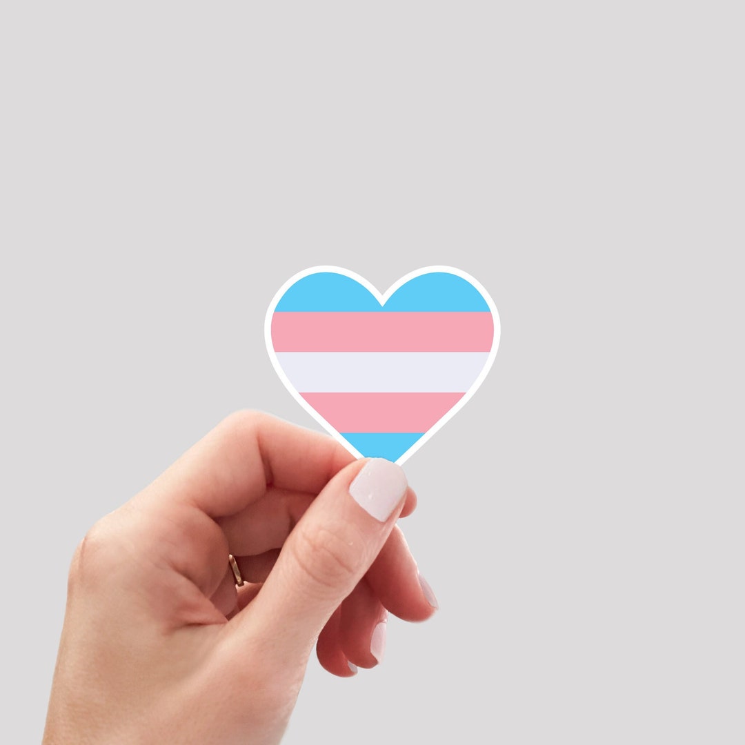 Transgender Heart Sticker / Transgender Sticker / LGBTQA Sticker - Etsy