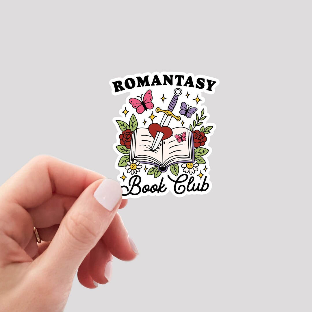 Romantasy Book Club Sticker, Fantasy Sticker, Romance Book Sticker ...