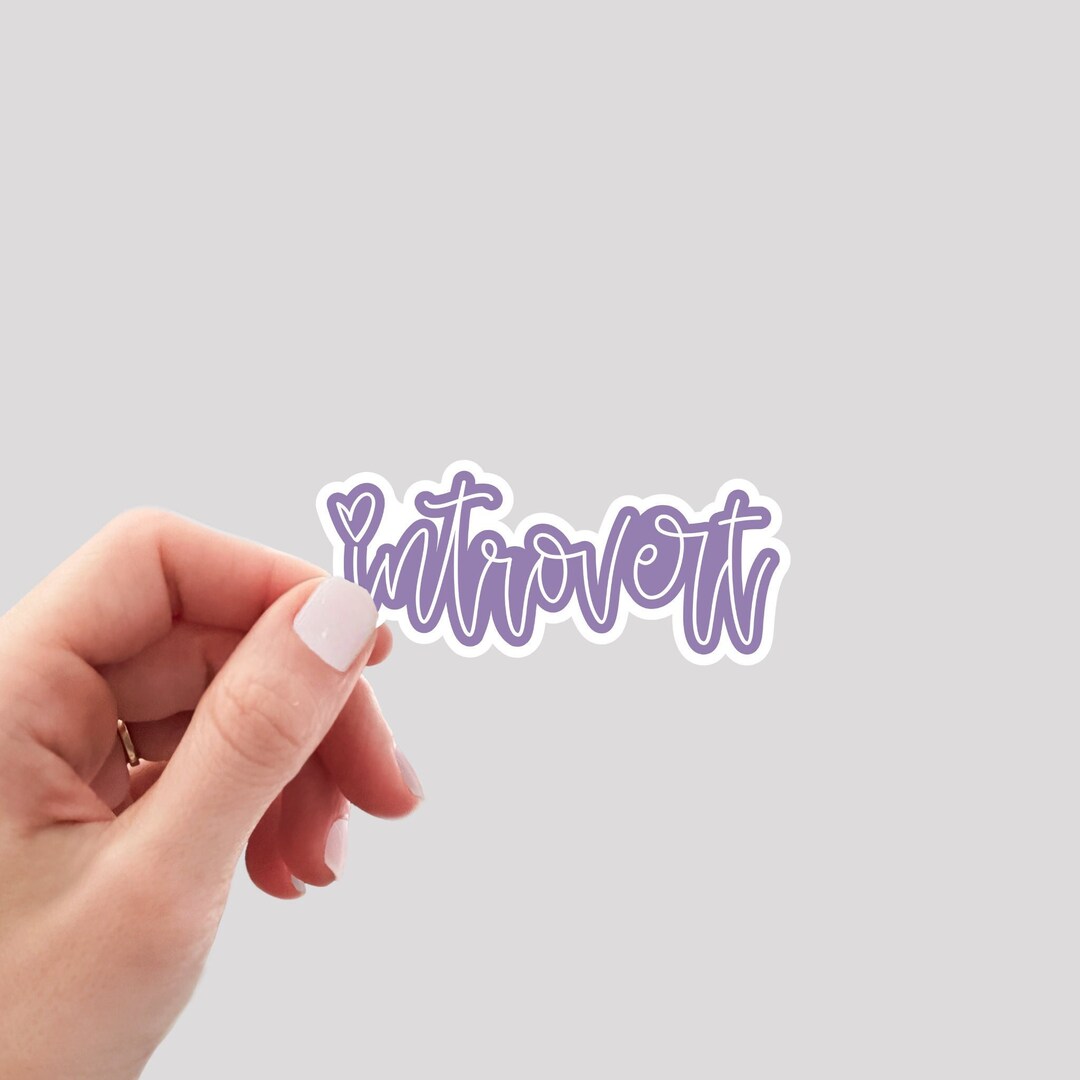 Introvert Sticker / Introverted Sticker - Etsy