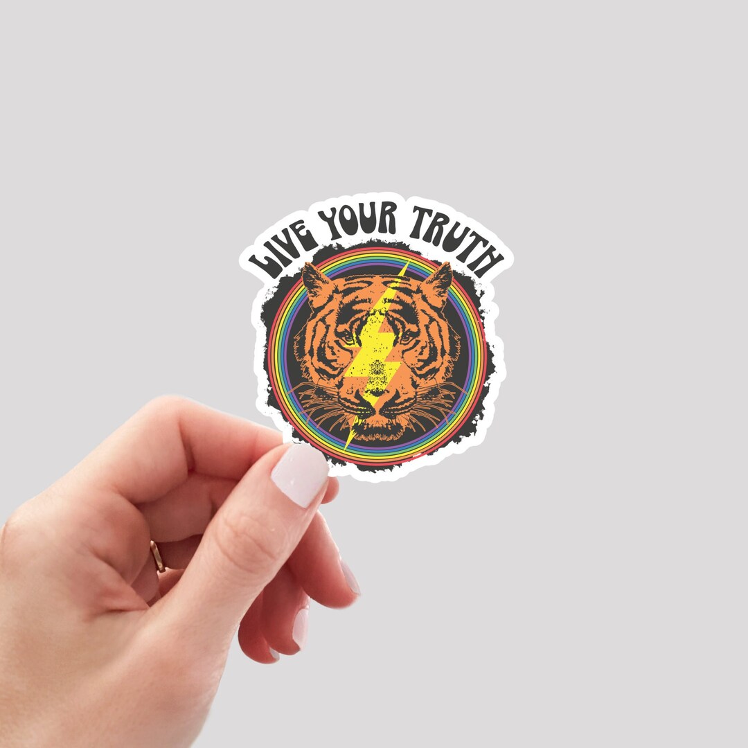 Live Your Truth Sticker / Pride Sticker / LGBTQA Sticker / - Etsy