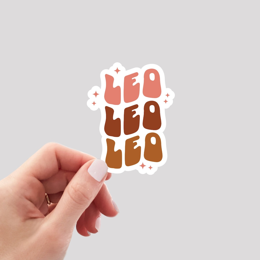 Leo Sticker / Retro Zodiac Leo Sticker / Leo Girl Sticker / Leo Water ...