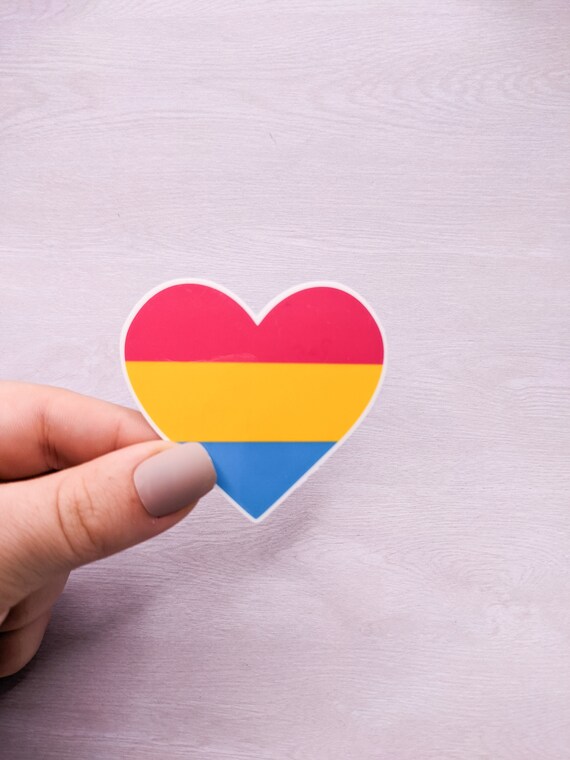Pansexual Flag Sticker / Pansexual Sticker / LGBTQA Sticker | Etsy